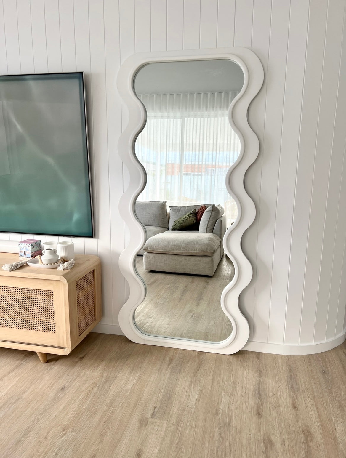 The Wavy Mirror - 190x90cm - Full Length – Vanders Glass