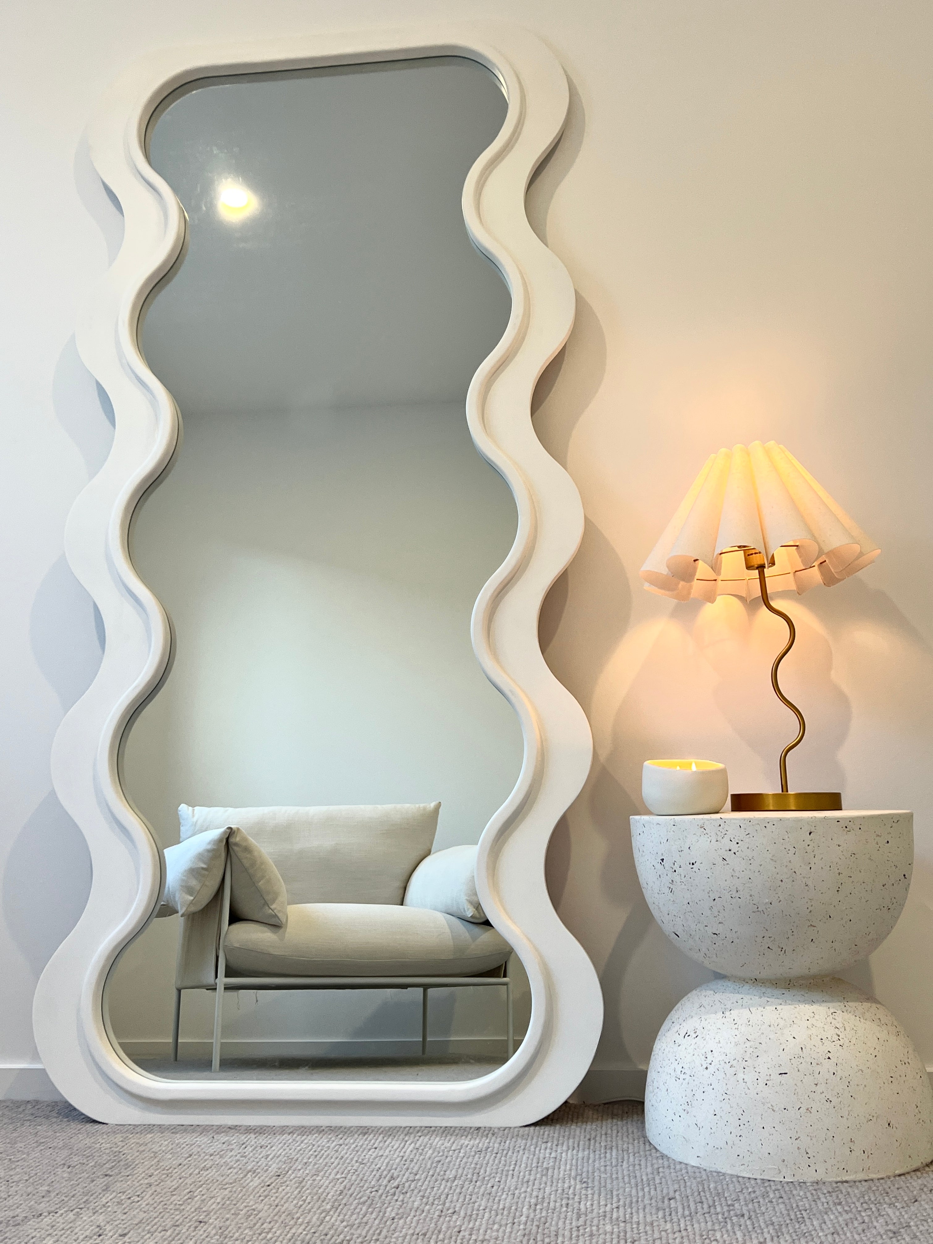 The Wavy Mirror - 190x90cm - Full Length – Vanders Glass
